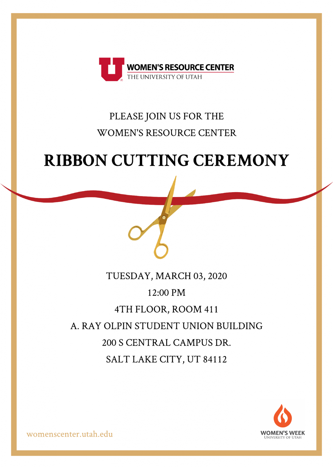 Women’s Resource Center Ribbon Cutting Ceremony – @theU