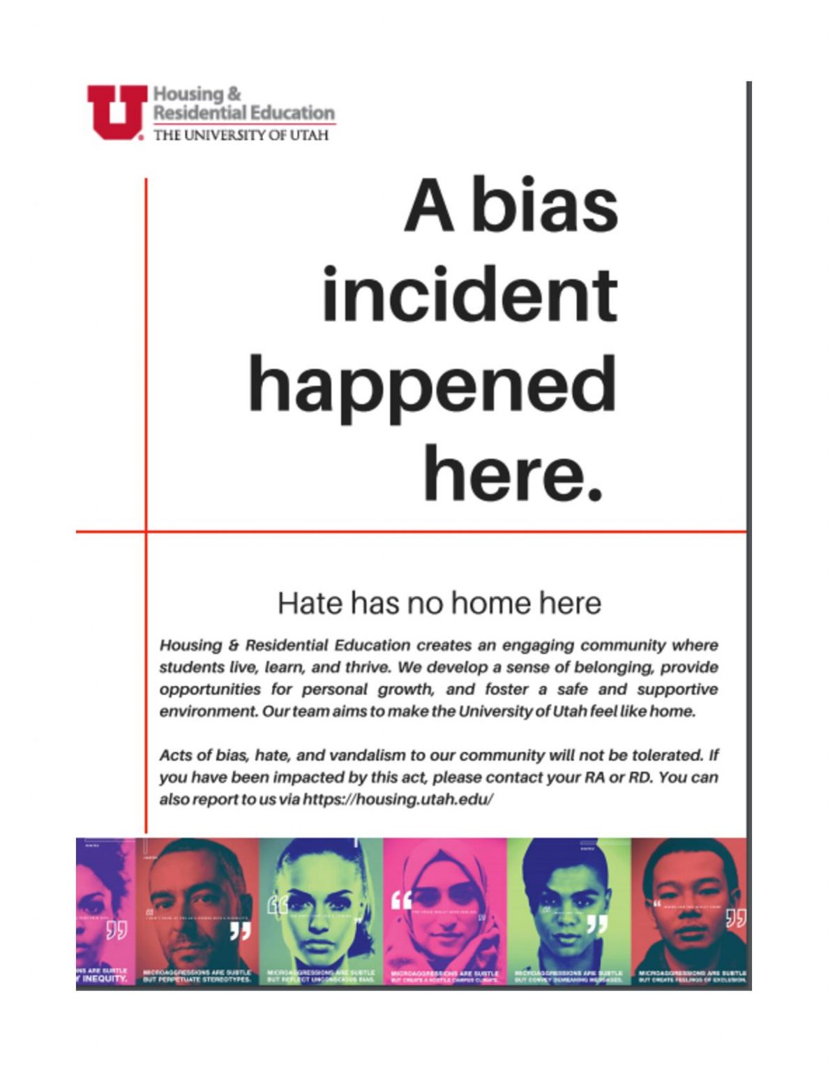 Racial slur written on bulletin board in Housing & Residential ...