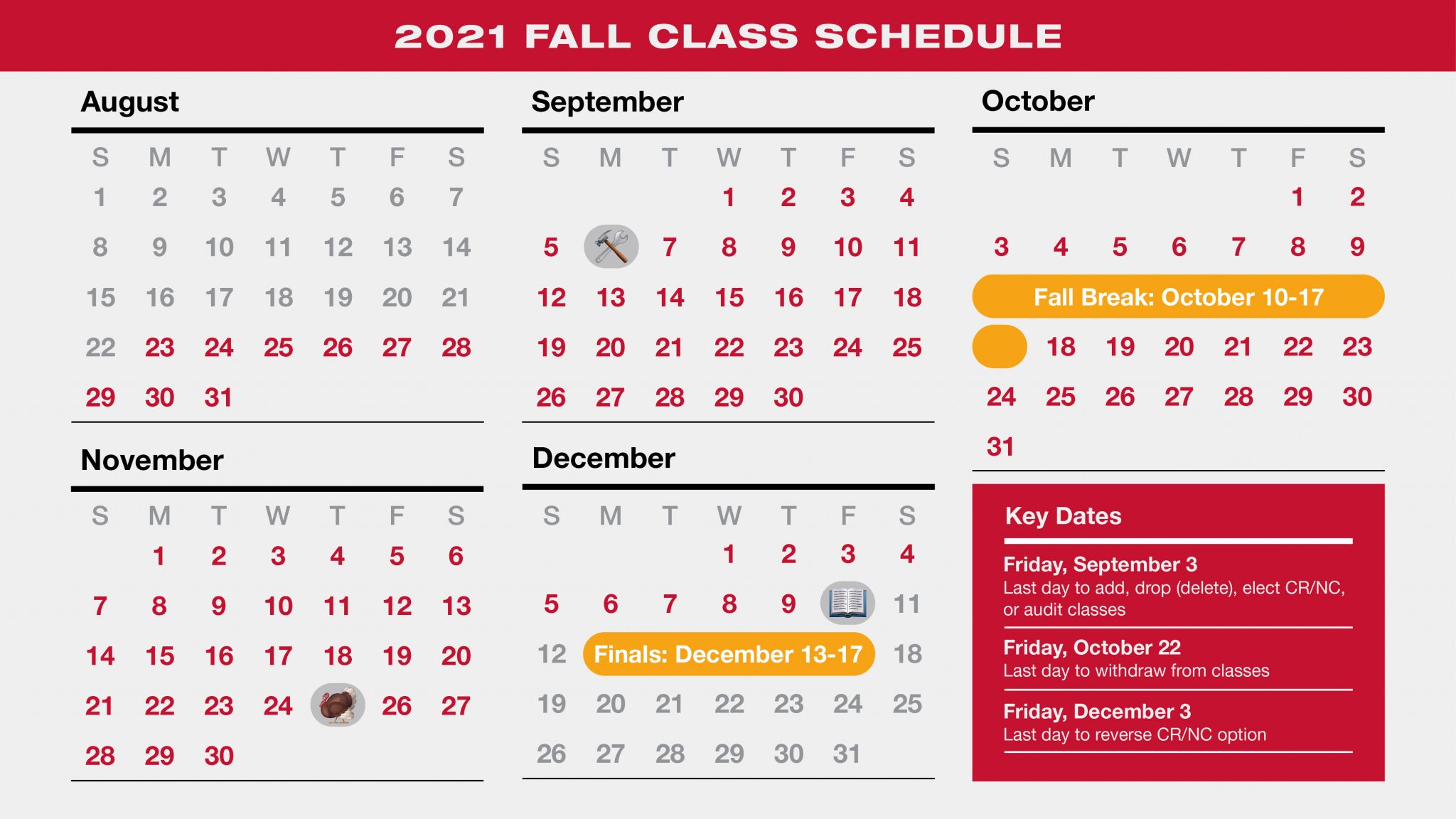 Fall semester schedule posted – @theU