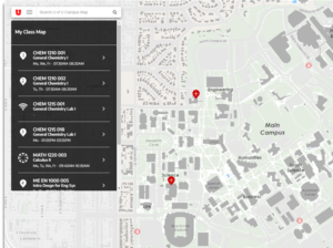 View your classes on the campus map – @theU