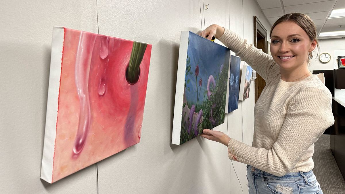 Provost’s office features student art – @theU