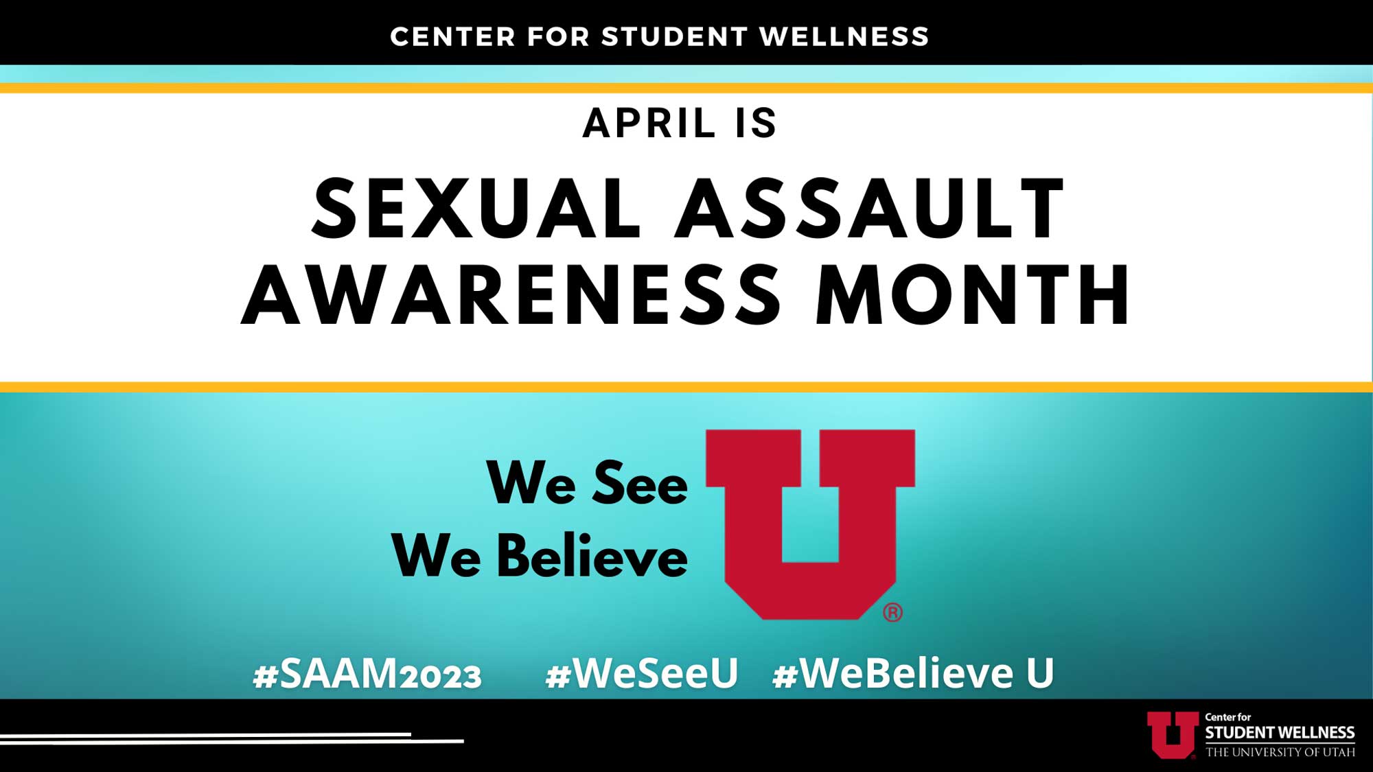 Sexual Assault Awareness Month 2023 theU Sexual Assault Awareness Month 2023 theU