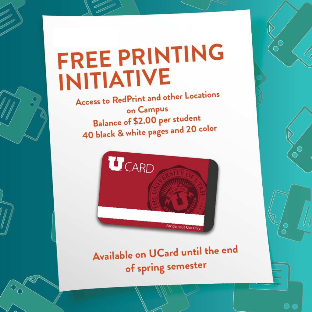 New printing benefit for all students – @theU